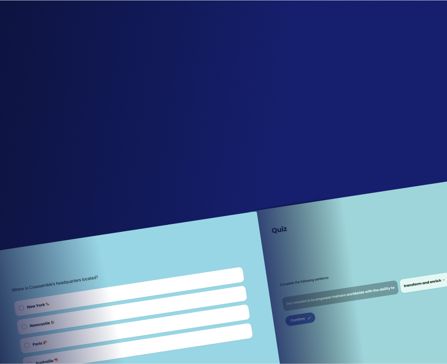 Coassemble | Your first online training platform
